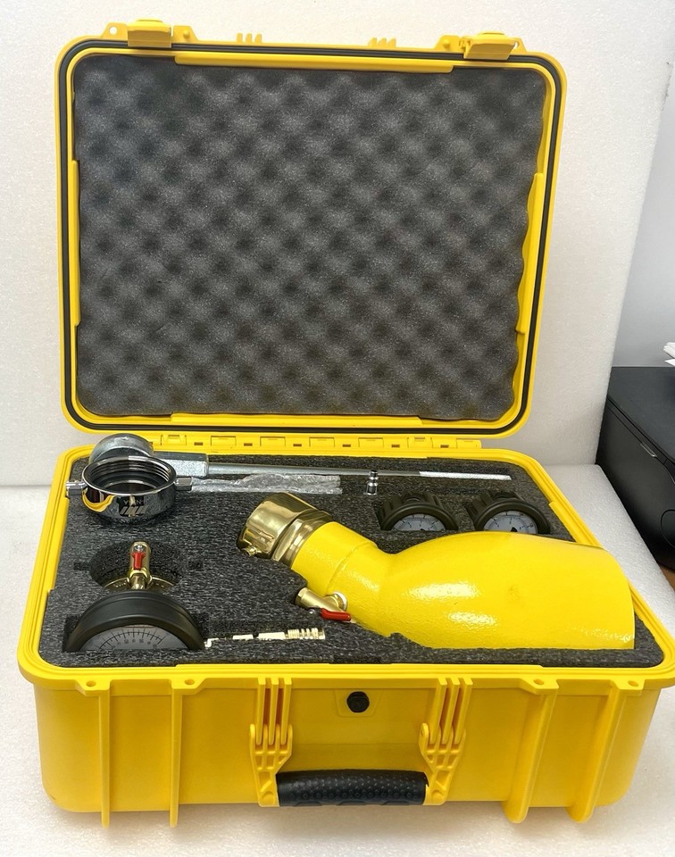 NNI 2-1/2" NST Fire Hydrant Flow & Static Pressure Test Kit In case H ...