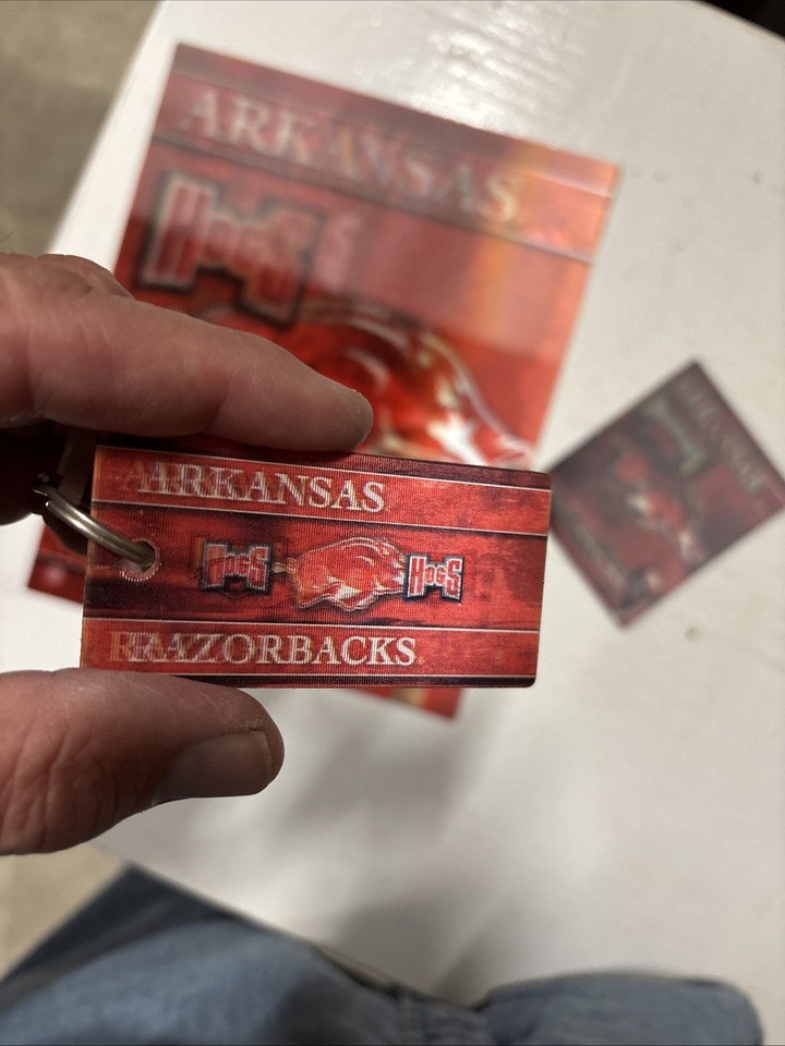 Arkansas Razorbacks Magnet & Keychain NCAA Hogs 3D Hologram 8 X 10 ...