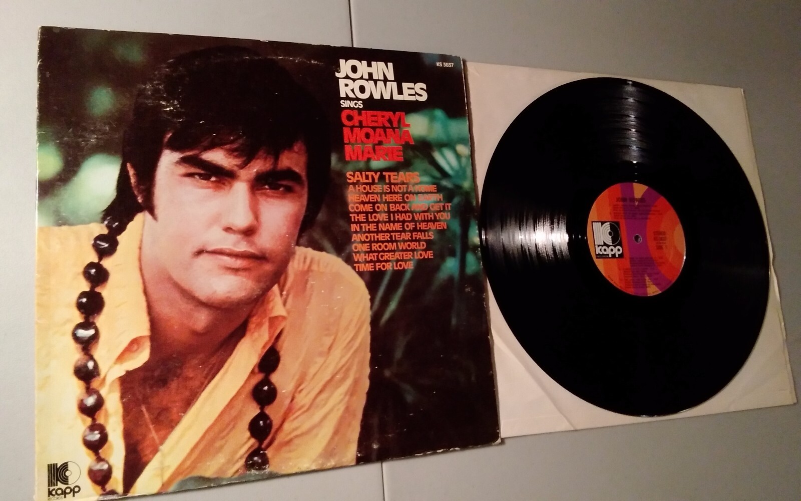 John Rowles 33rpm LP Vinyl 12-inch KappRecords #KS3637 John Rowles ...
