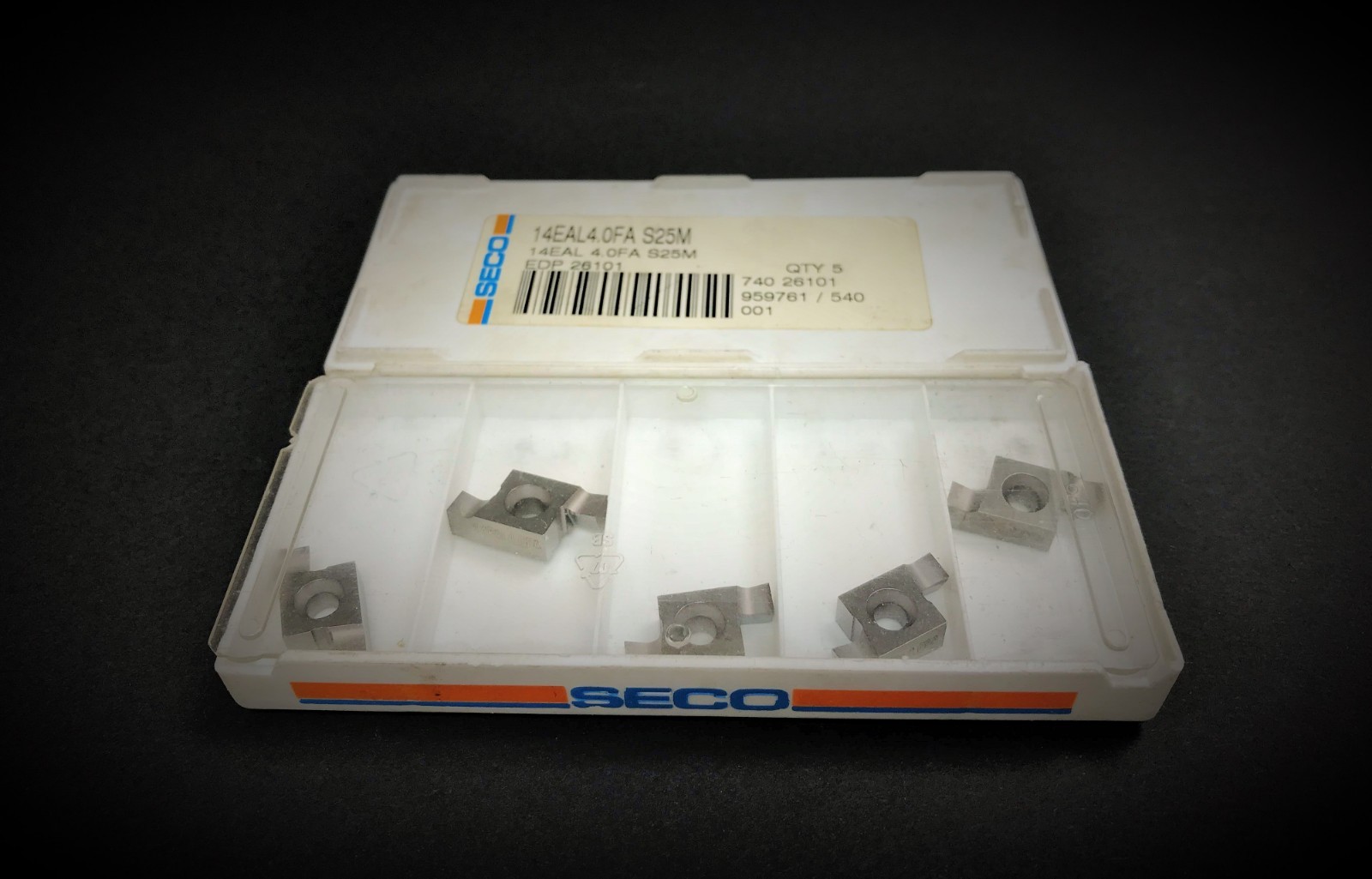 Seco 5 pcs. 14EAL4.0FA S25M Carbide Inserts | eBay