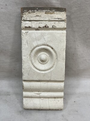 1800's Antique ROSETTE TRIM Plinth Block DOOR Molding VICTORIAN Style ...