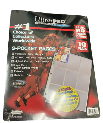 10 Ultra Pro Platinum 9-Pocket Card Pages Sheets Protectors | eBay