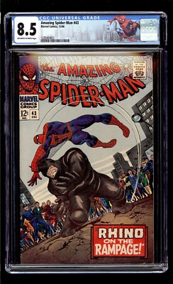 Amazing Spider-Man #43 1966 CGC 8.5 VF+ OW/W High Definition Scans** | eBay