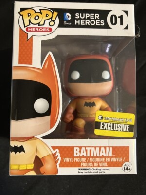 Funko Pop Batman 01 (Orange) – Limited Edition DC Comics Collectible ...
