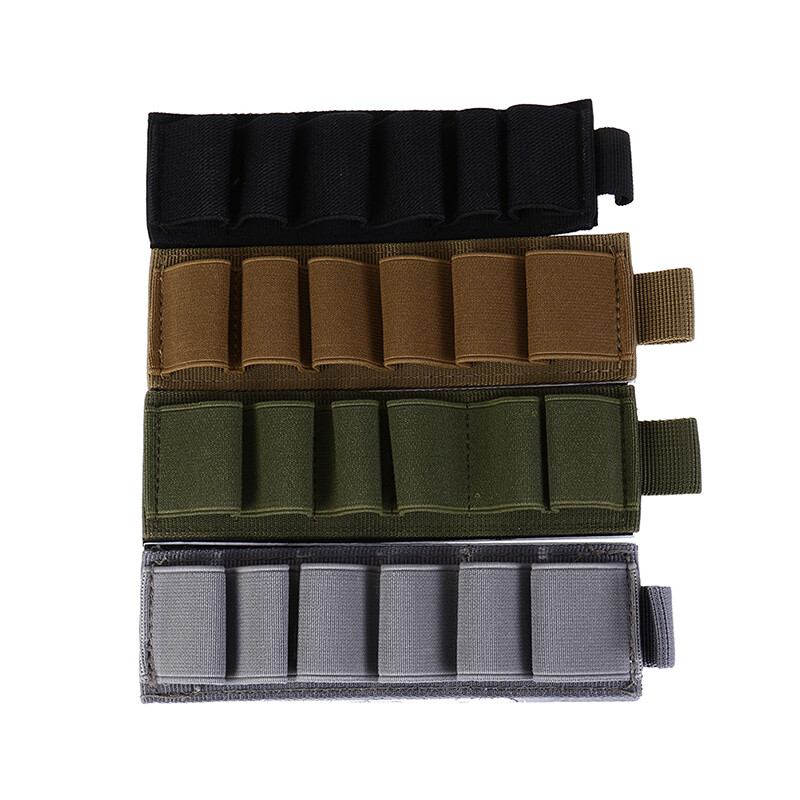 tactical hunting shotgun shell carrier holder 6 round military gun ammo ...