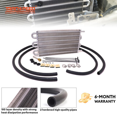 Max 6 Row Trans Cooler Universal Transmission Oil Cooler Radiator ...