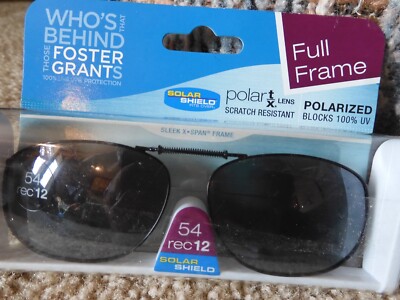 SOLAR SHIELD POLARIZED SUNGLASSES 54 Rec 12 FULL FRAME SPRING LOADED | eBay