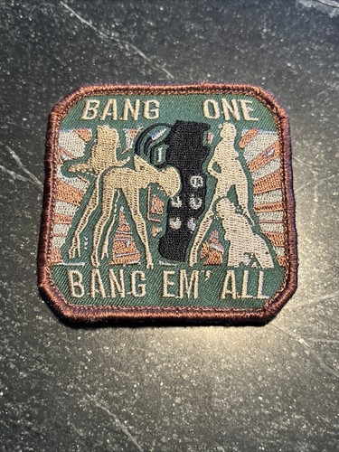 Flash Bang Morale Patch Logo Rare 3” Velkro Tactical Em’ All War Stun ...