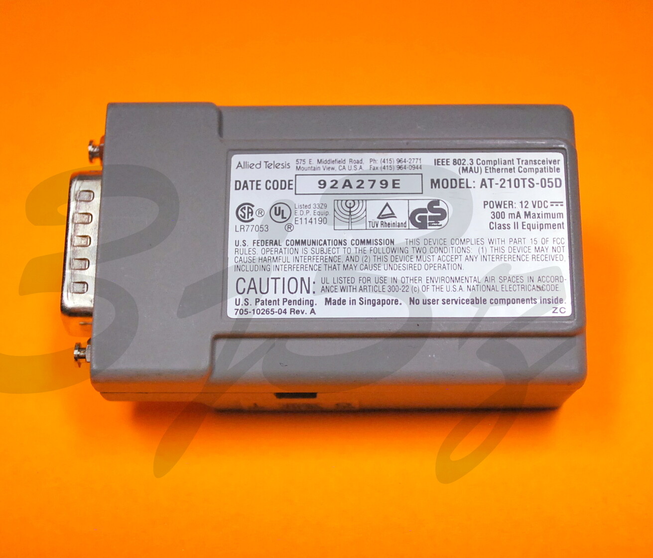 Allied Telesis CentreCOM 210TS Twisted Pair Transceiver 10 Base T for ...