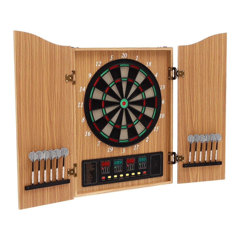 Take Aim Electronic Dart Machine Dart Board Cabinet Set For Commercial ...