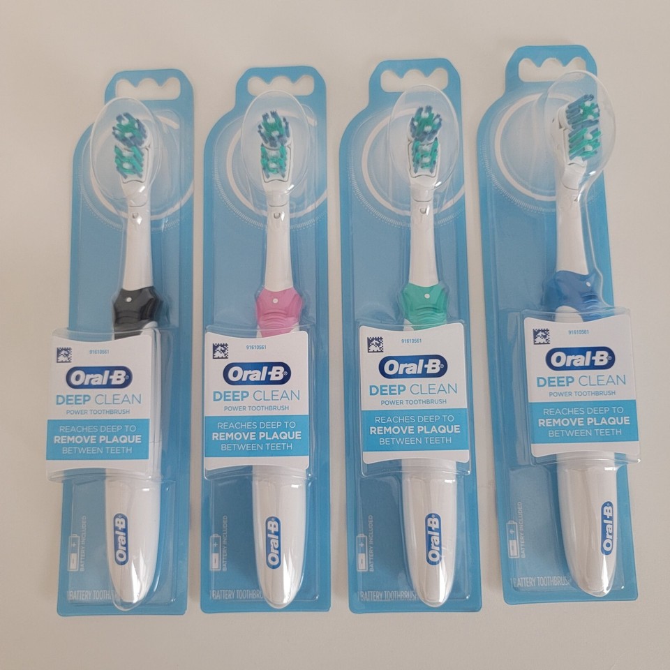 4 ORAL -B - DEEP CLEAN Power Toothbrush including Battery 4 For 22.00 ...