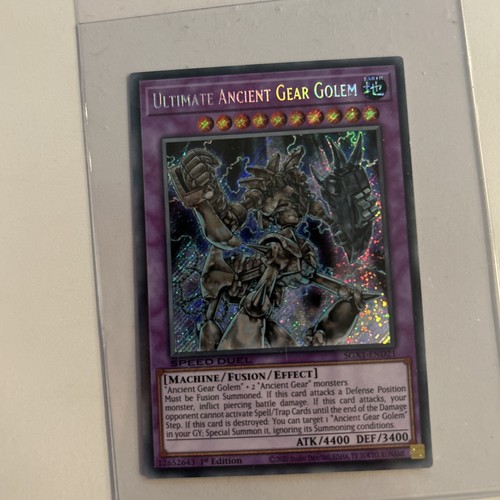 Yugioh! Ultimate Ancient Gear Golem - SGX1-END21 - Secret Rare - 1st ...