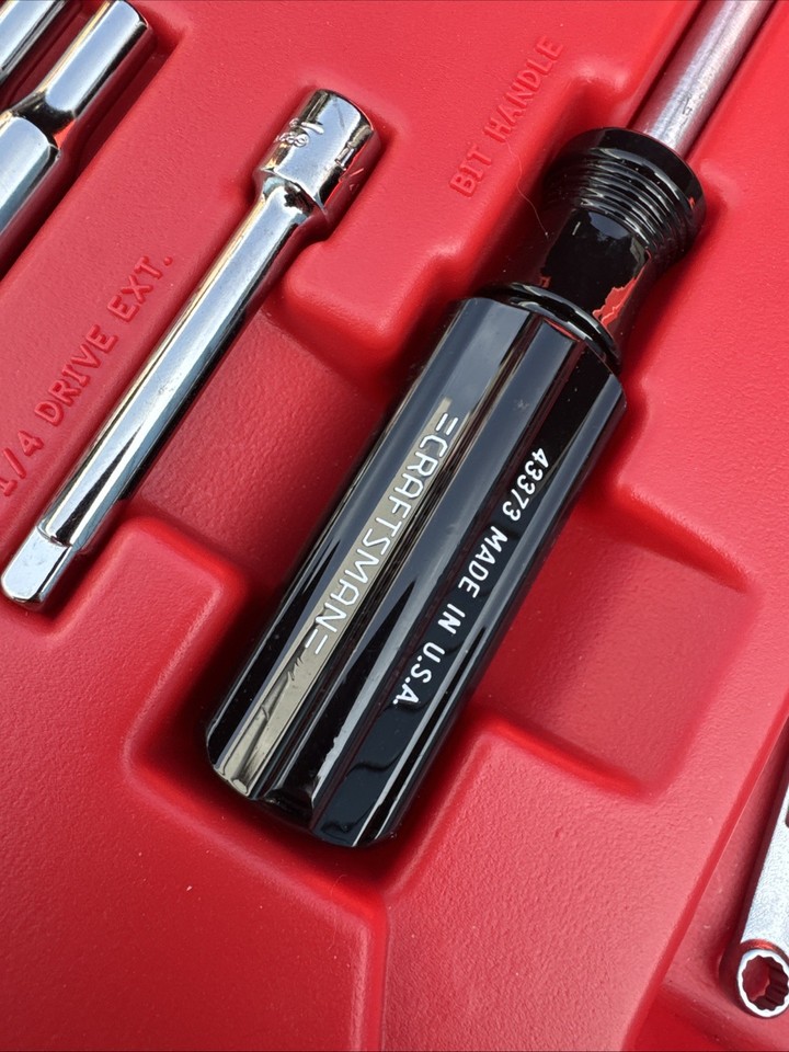 MINT Sears Craftsman USA Nos 190pc 3 Drawer Mechanics Tool Set 33190 ...