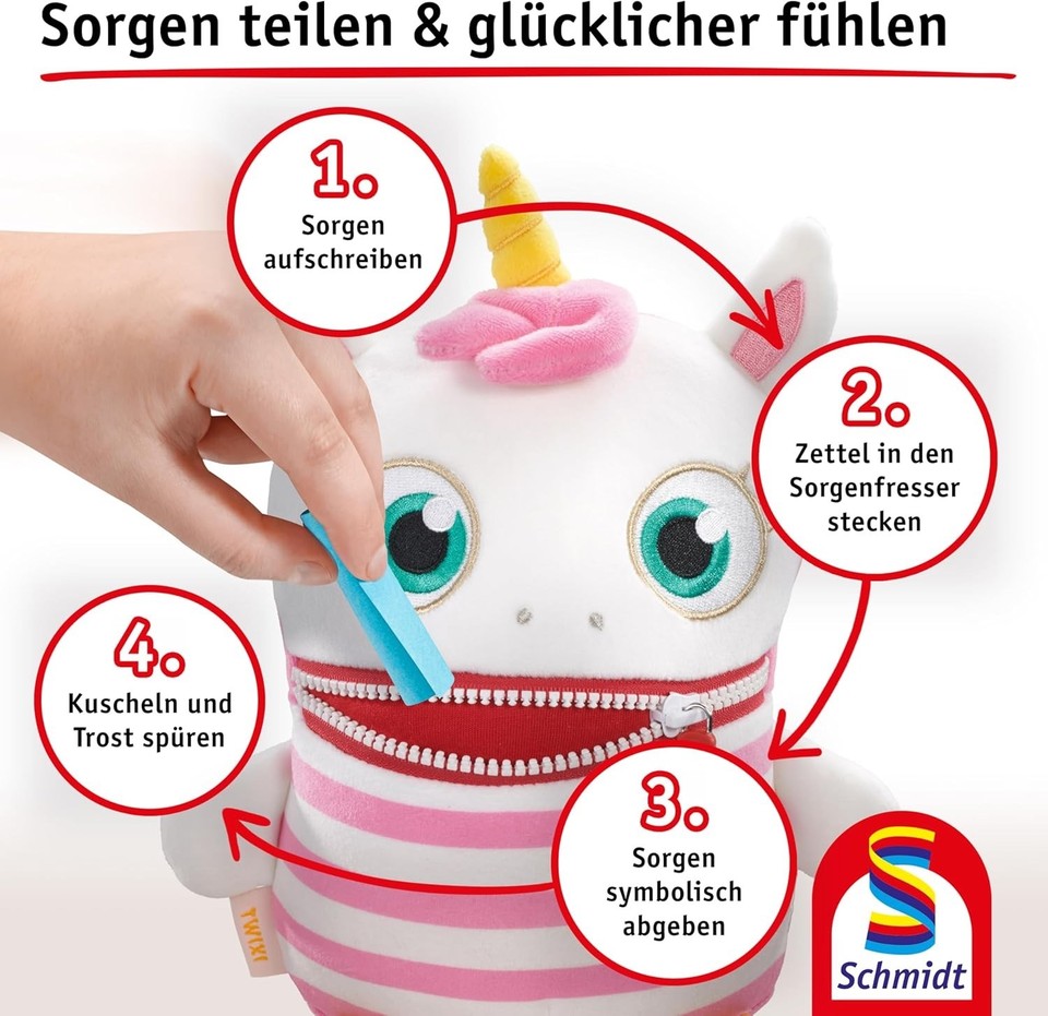 Worry Eater Boogie Woogies Twixi 26 CM Schmidt Cuddly Toy Stuffed Toy ...