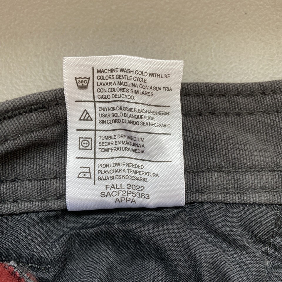 Coleman Dk Gray Pants Men's 34 X 30 Flannel Lined Heavyweight Outdoor ...