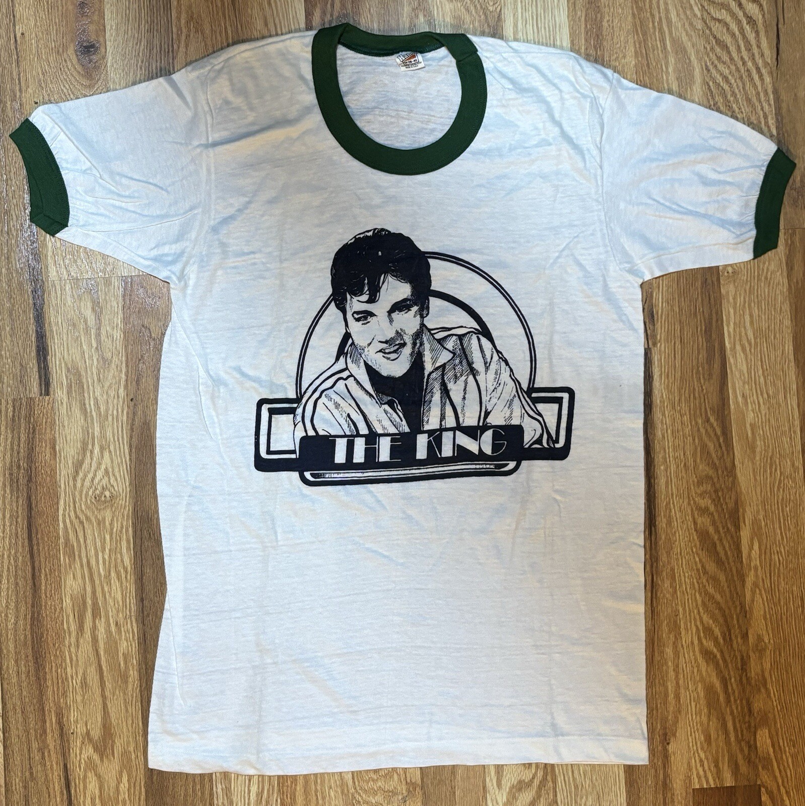 Elvis Presley Rare Vintage Hanes Tag 1970's 80's Grap… - Gem