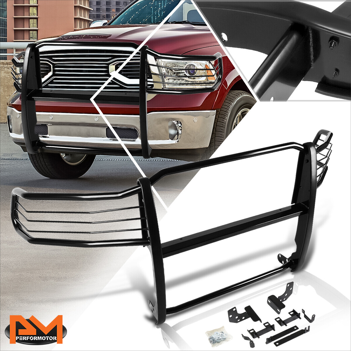 For 09-18 Dodge Ram 1500 Truck Front Bumper Brush Grille Guard ...