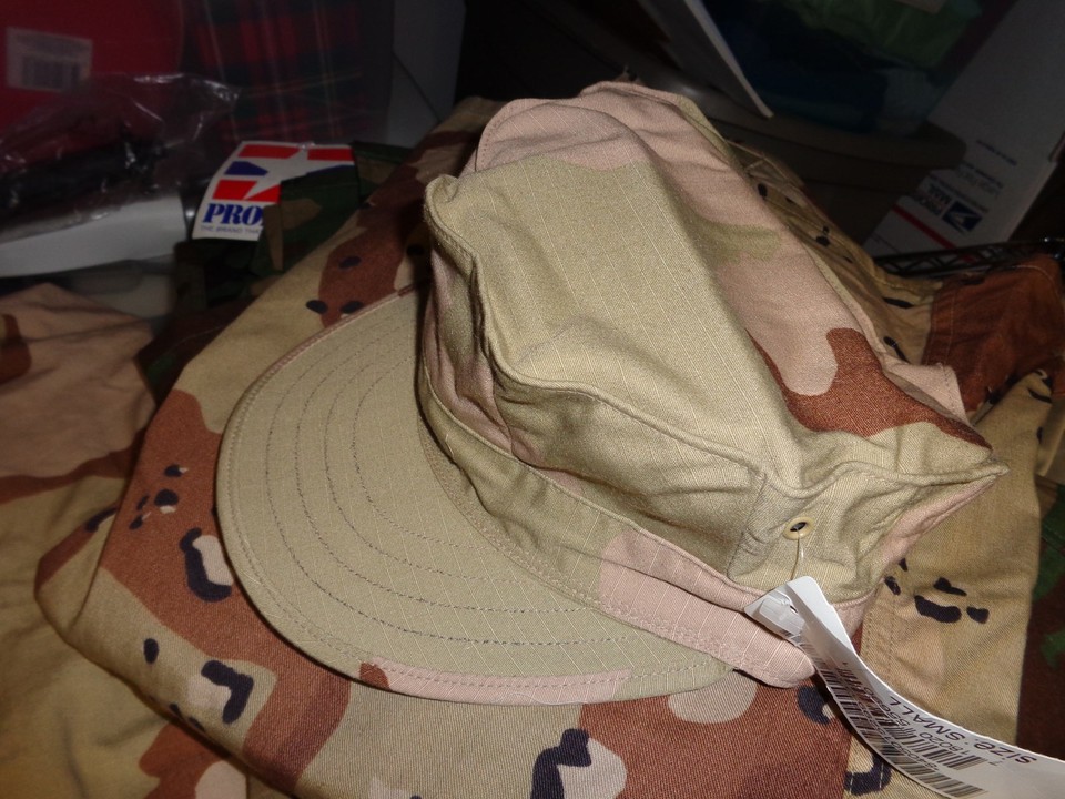 1990's DESERT STORM SEKRI TRI COLOR TAN 8 POINT COVER sz SMALL CAP NEW ...