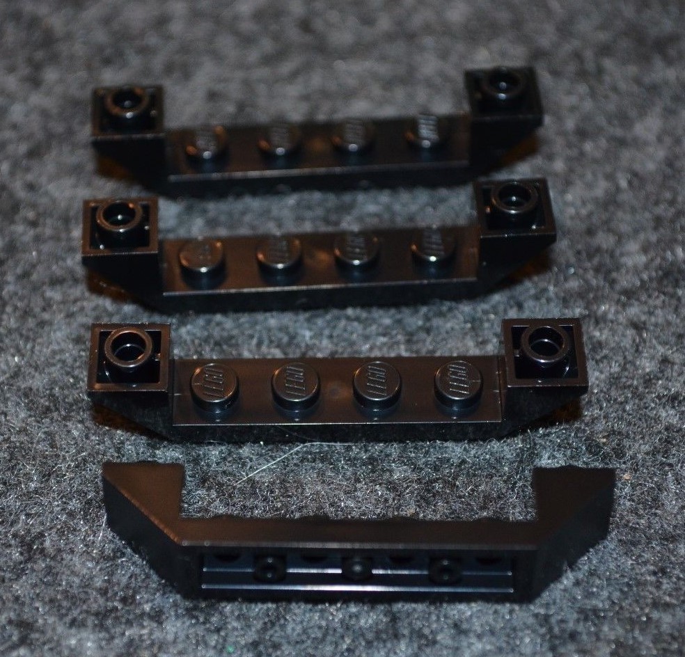 (4) ~ 1x6 Black Double Inverted Slope Hull Brick ~ New Lego Bricks ~ | eBay