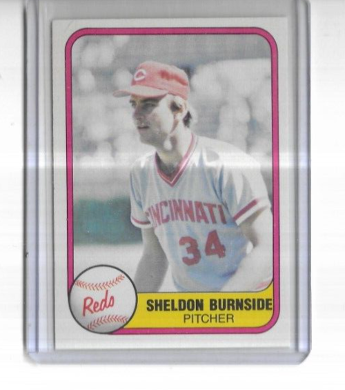 1981 Fleer #220 Sheldon Burnside Cincinnati Reds | eBay