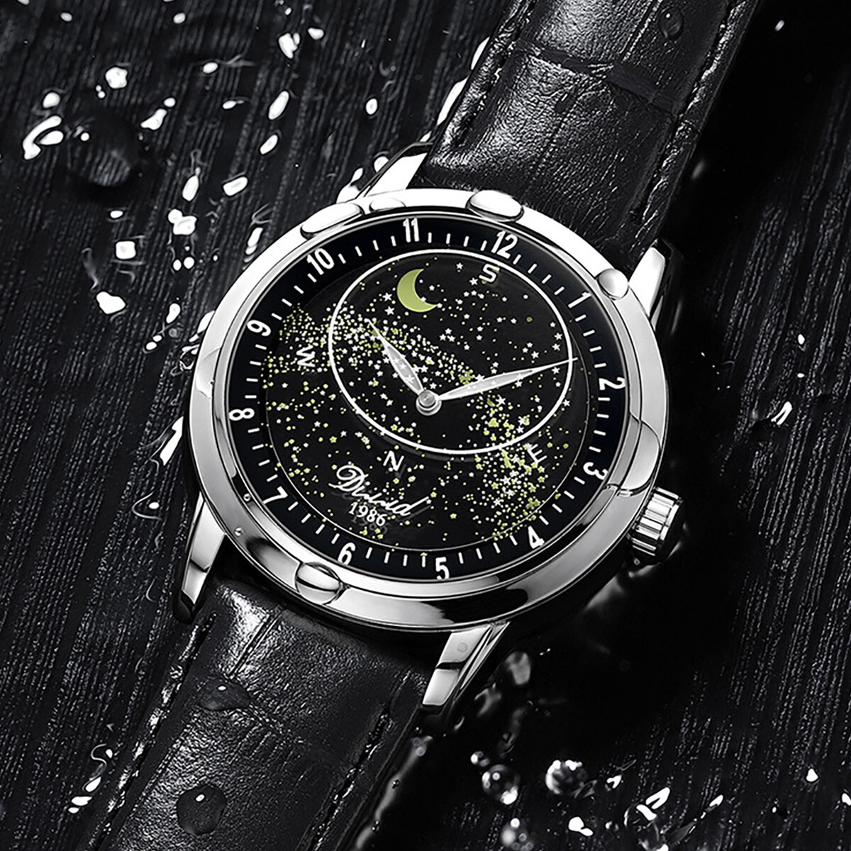 Men's Starry Sky Automatic Hollow Mechanical Watch Fashion Luminous ...