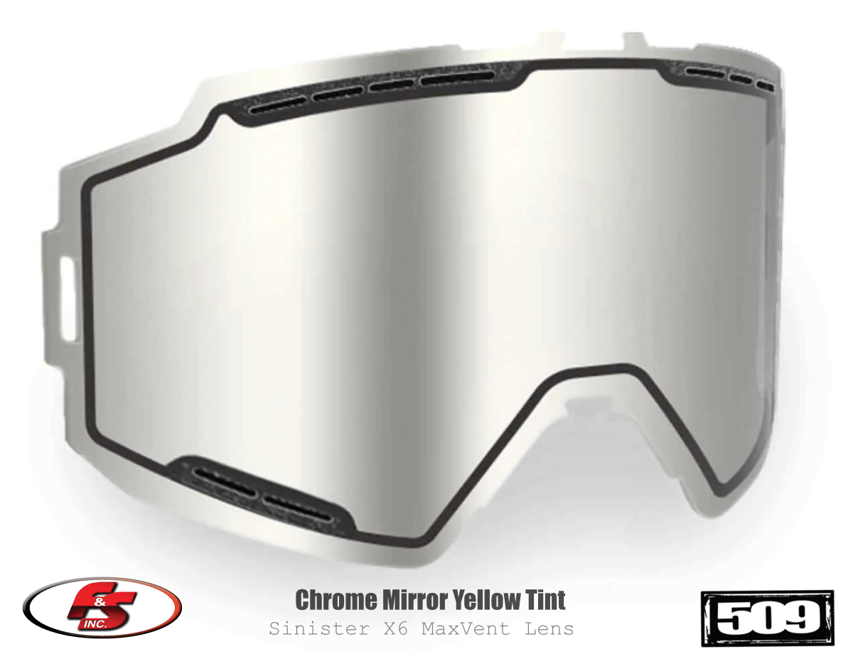 NEW 509 Sinister X6 MaxVent Snowmobile Goggle Replacement Lens | eBay