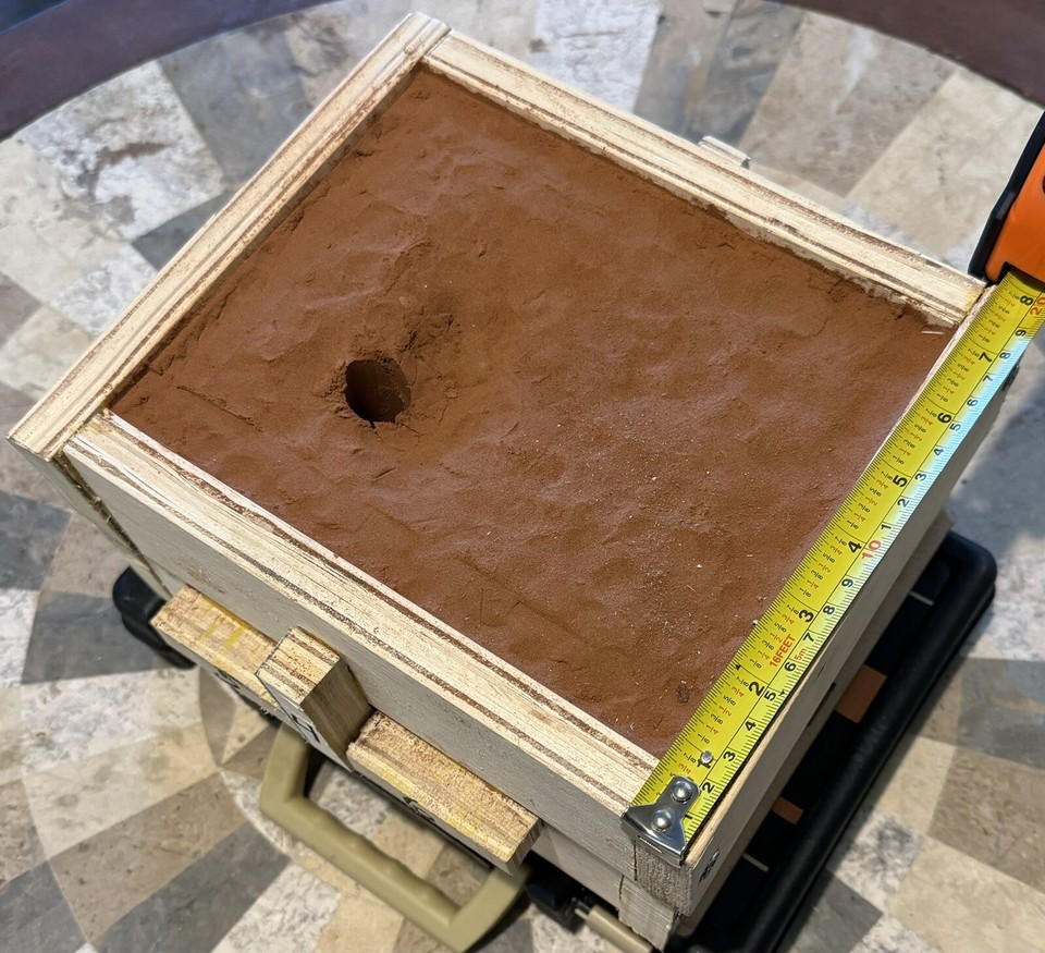 2 PART FOUNDRY WOOD FLASK FOR SAND CASTING JEWELRY OR CRAFT MAKING TOOL ...