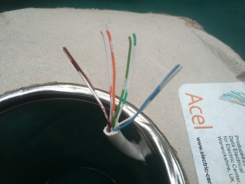 100m 4 Pair Telephone Cable 8 Core Way White BT Multi Line ...