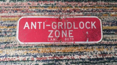 ANTI-GRIDLOCK ZONE Medal Sign l.a.m.c. 80.70 | eBay