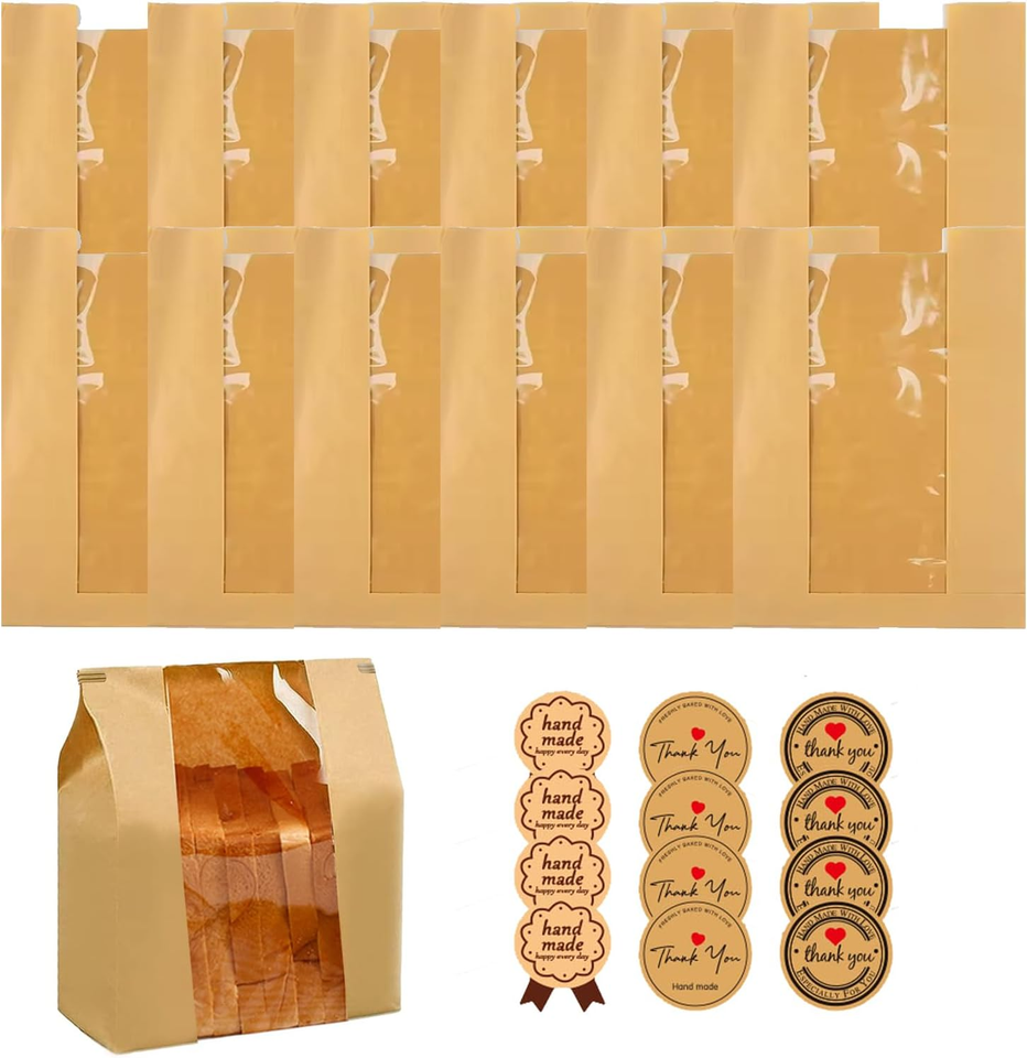 50PCS Bread Bags Kit for Sourdough Rounds,Sour Dough Bread Bag,Cookie ...