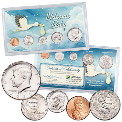 2025 Welcome New Baby United States 5-Coin Year Set Uncirculated with ...