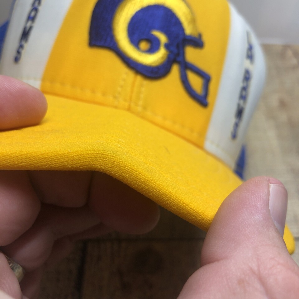 Los Angeles Rams Vintage Trucker's Hat AJD Lucky Stripes L - LA Rams ...
