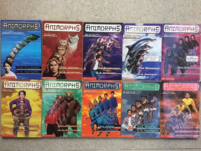 ANIMORPHS complete series 1-10 set Applegate 1 2 3 4 5 6 7 8 9 10 lot ...