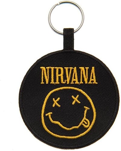 Nirvana porte-clés en tissu Smiley 6,5 cm woven keychain WK39106 | eBay