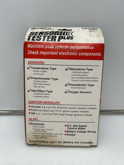 SUNPRO Sensor Tester Plus for Vehicle Sensors & Ignition Modules CP9080 ...