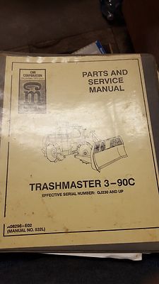 CMI Trashmaster 3-90C Parts and Service Manual | eBay