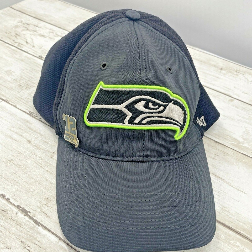 Seattle Seahawks Fitted L XL Hat Seahawk 47 Forty Seven Brand W/ 12 ...