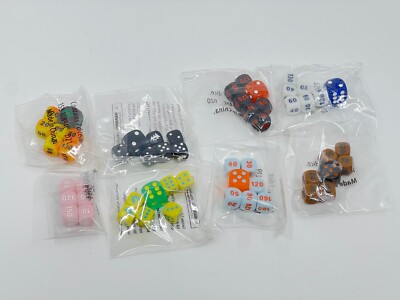 8 different packs of Pokemon dice - trading card game TCG, assorted | eBay