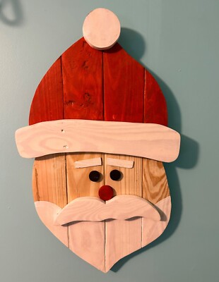 Pallet Wood Santa Claus Christmas Decor Handmade | eBay