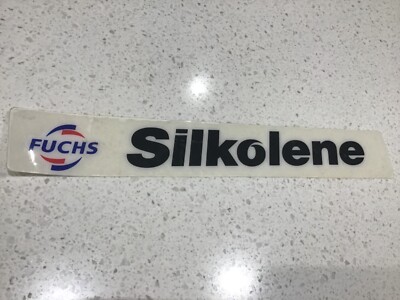 FUCHS SILKOLINE LUBRICANTS RUBBER PADDED BIG STICKER, MOTORCYCLE CAR ...