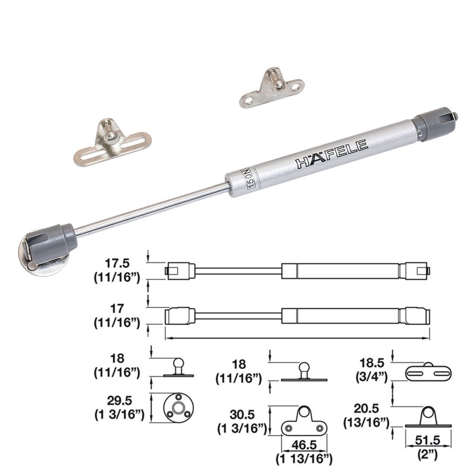 Hafele Automatic Opening Lid Stay For Wooden / Aluminium-Frame Doors ...