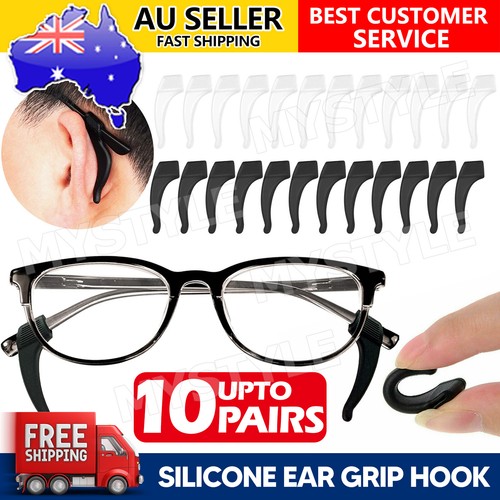 Anti-Slip Tip Ear Grip Silicone Hook Glasses Spectacle Holder Sports ...