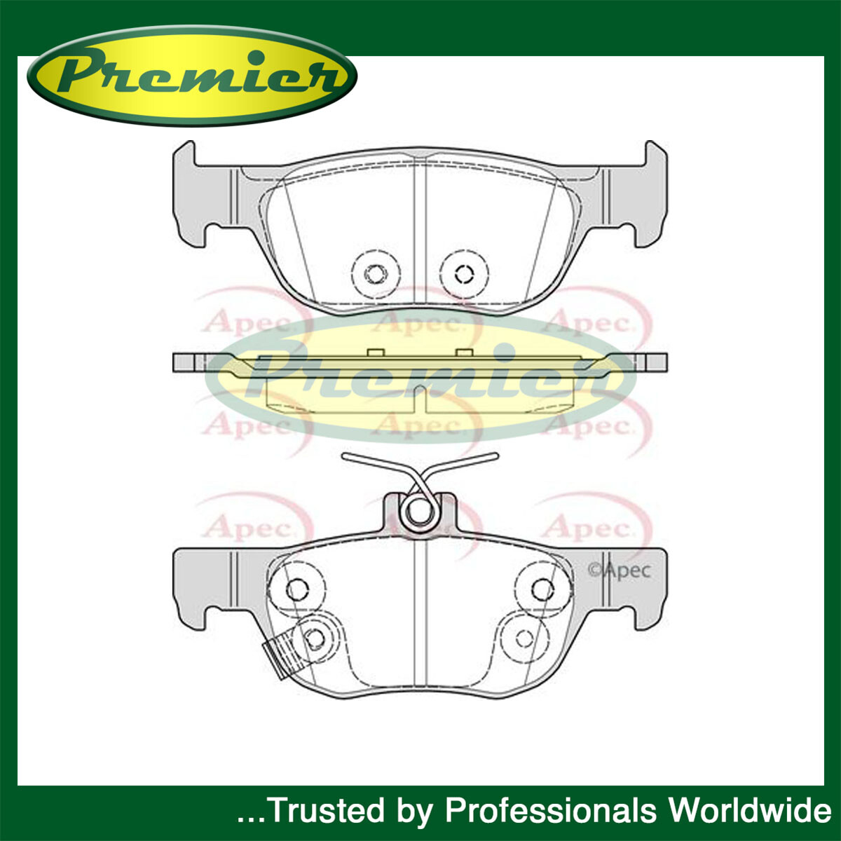 Premier Rear Brake Pads Set Fits Mazda 3 CX-30 1.8 D 2.0 BCYA2643Z ...