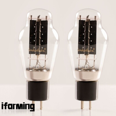 2PCS LINLAITUBE 300B Tube Vacuum Tubes w/ Vinyl Base Nickel-Plated Pins ...