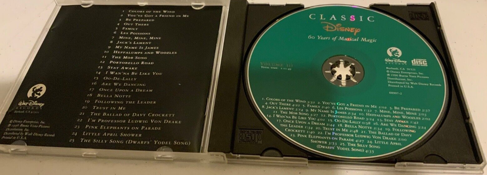 Walt Disney Presents Classic Disney CD’s Volumes I, III & IV | eBay