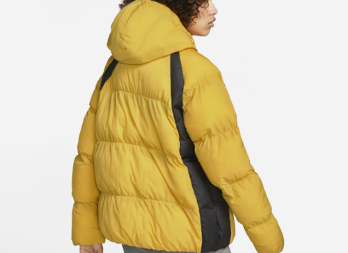 Nike Jordan Jumpman Essentials Men's Puffer Yellow Jacket Coat Size L ...