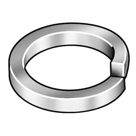 Split Lock Washer, For Screw Size 5/8 In Steel, Plain Finish, 100 Pk ...