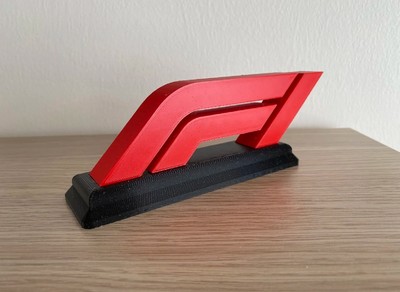 3D Printed F1 Formula 1 Sign Logo Desk Shelf Fan Art Motorsport Racing ...
