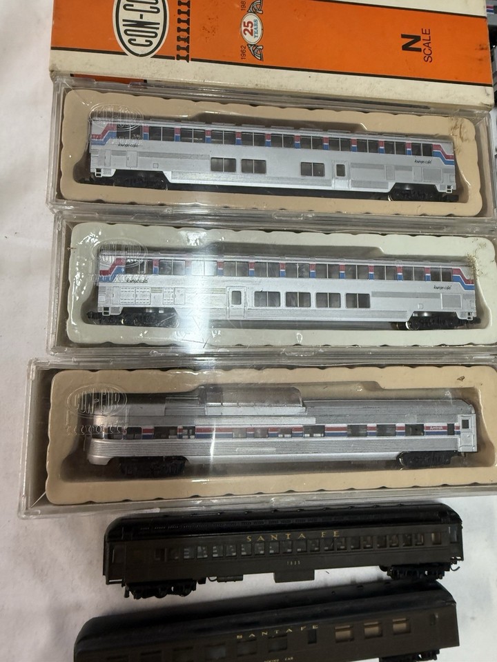 N Scale Passenger car lot - concor atlas bachman - 40+ passenger cars ...