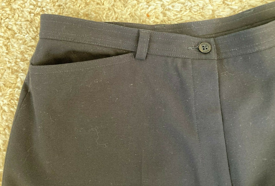 Bonita Women's Pants Size 46 Black Trousers Pleated Waist Viscose Mix ...